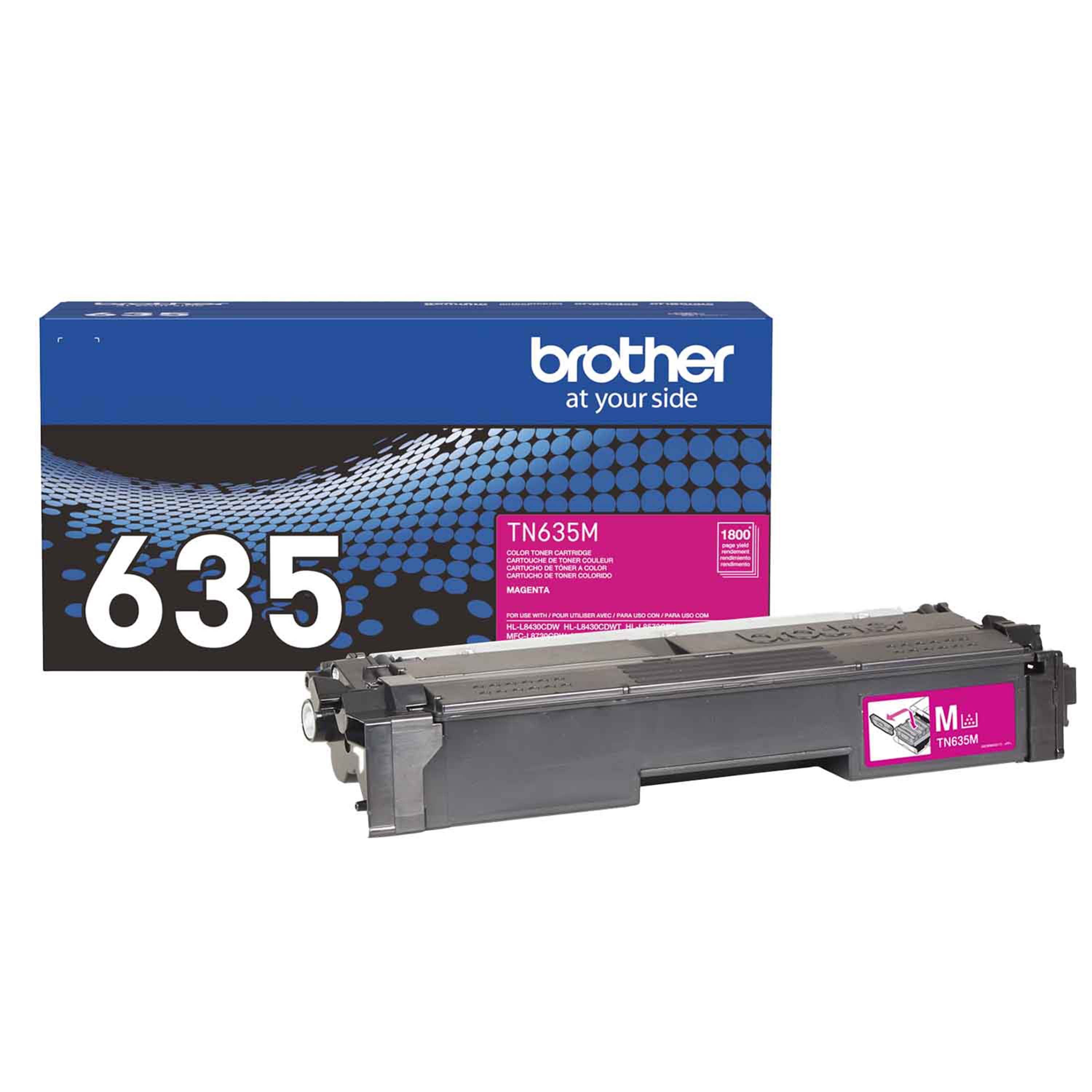 Brother TN635M Magenta Toner | Laser toner for ecommerce - Walmart ...