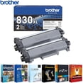 Brother TN830XL2PK High-Yield Toner Black Twin Pack with Tech Smart USA ...