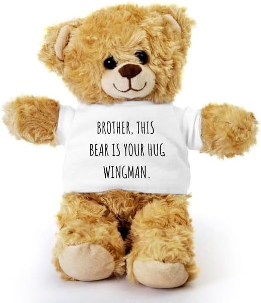 Brother Teddy Bear, Brother, This bear is your hug wingman, Gift for ...