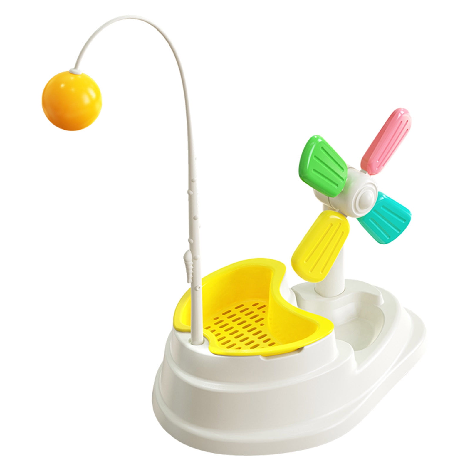 Brother Teddy Cat Grass Plant Cat Toys for Indoor Cats，Multifunction ...