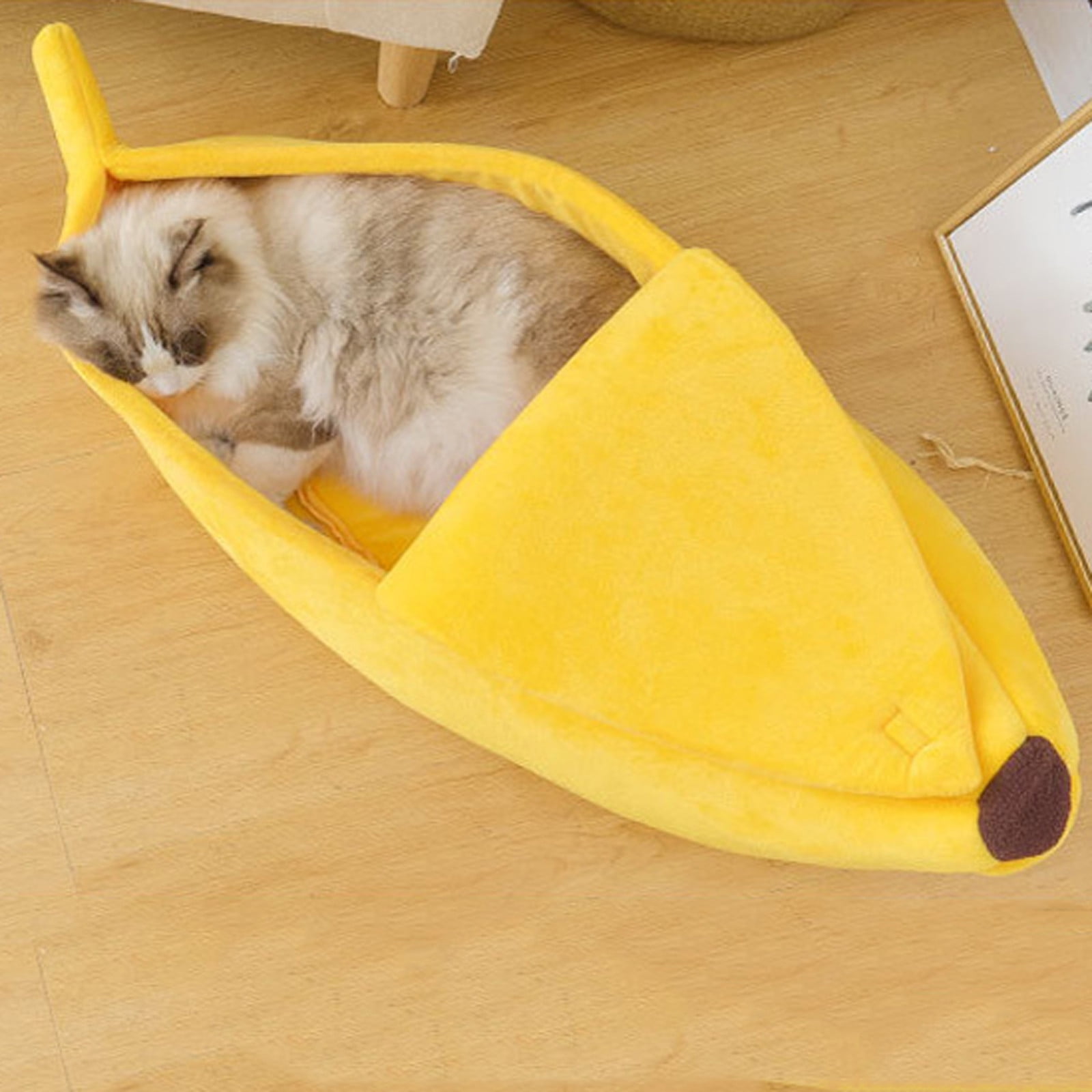 Brother Teddy Cute Banana Cat Bed House Large Size, Christmas Pet Bed ...