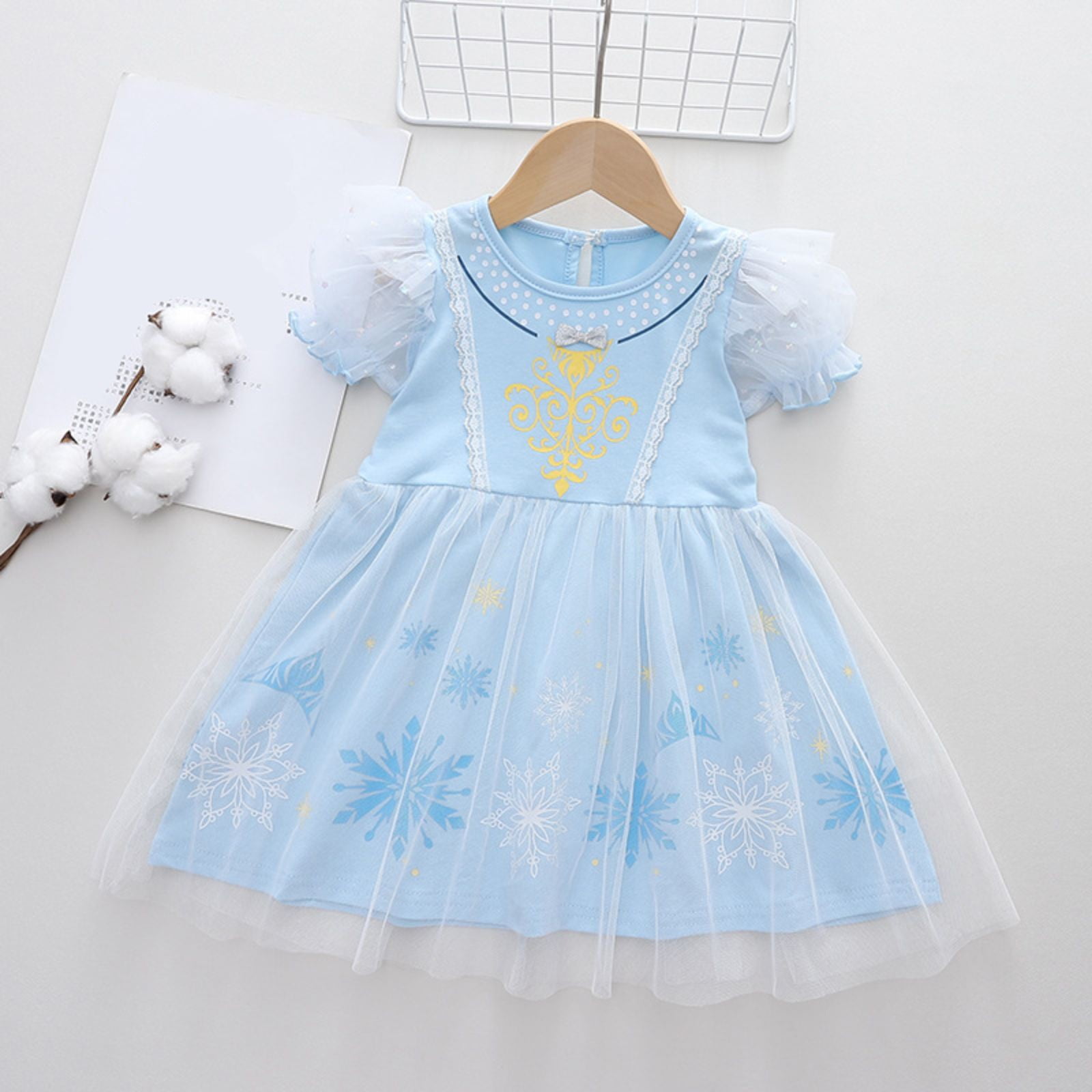 Brother Teddy Fairy Tale Princess Attire for Girls - Dreamy Mesh Dress ...