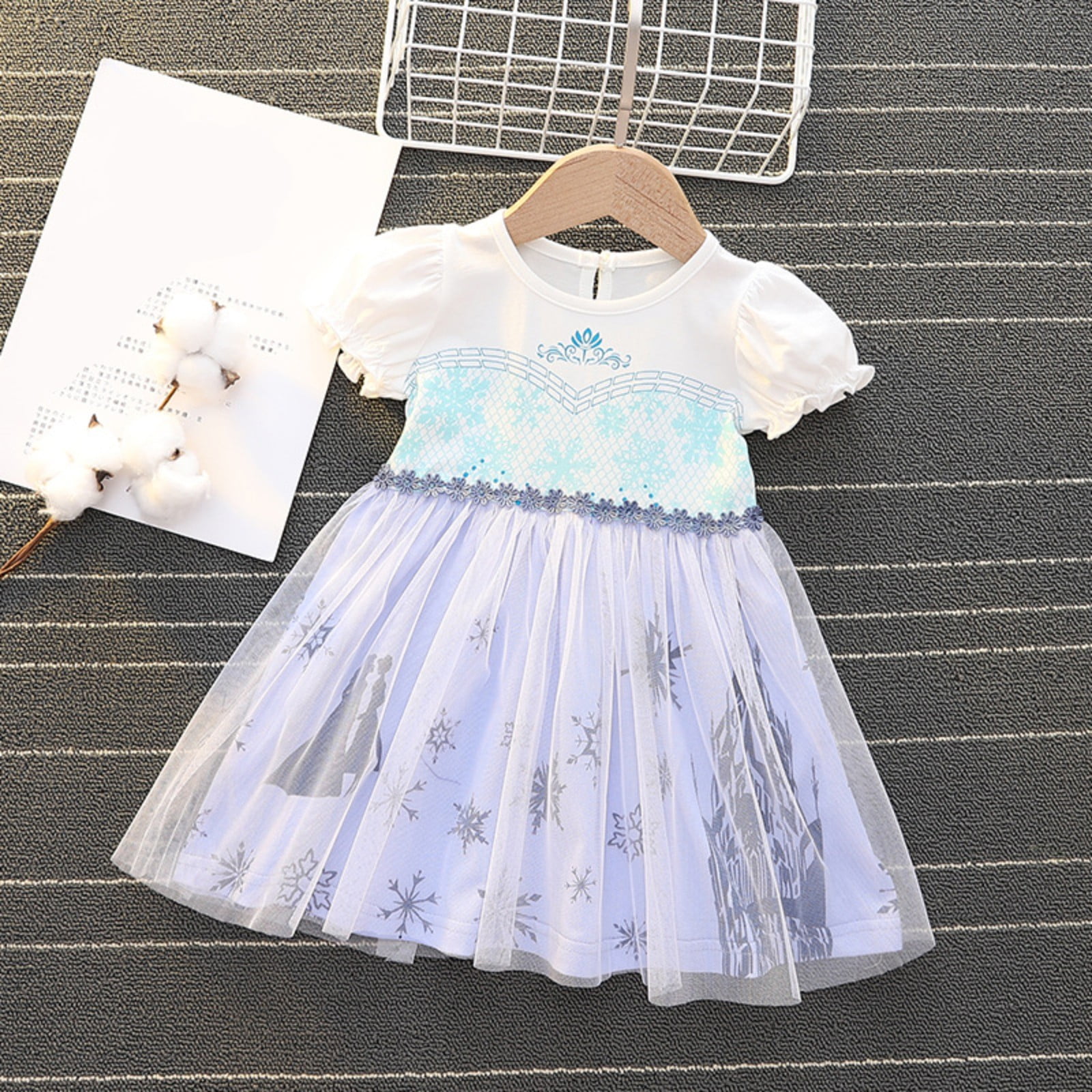 Brother Teddy Fairy Tale Princess Dress for Girls - Festive Netted ...