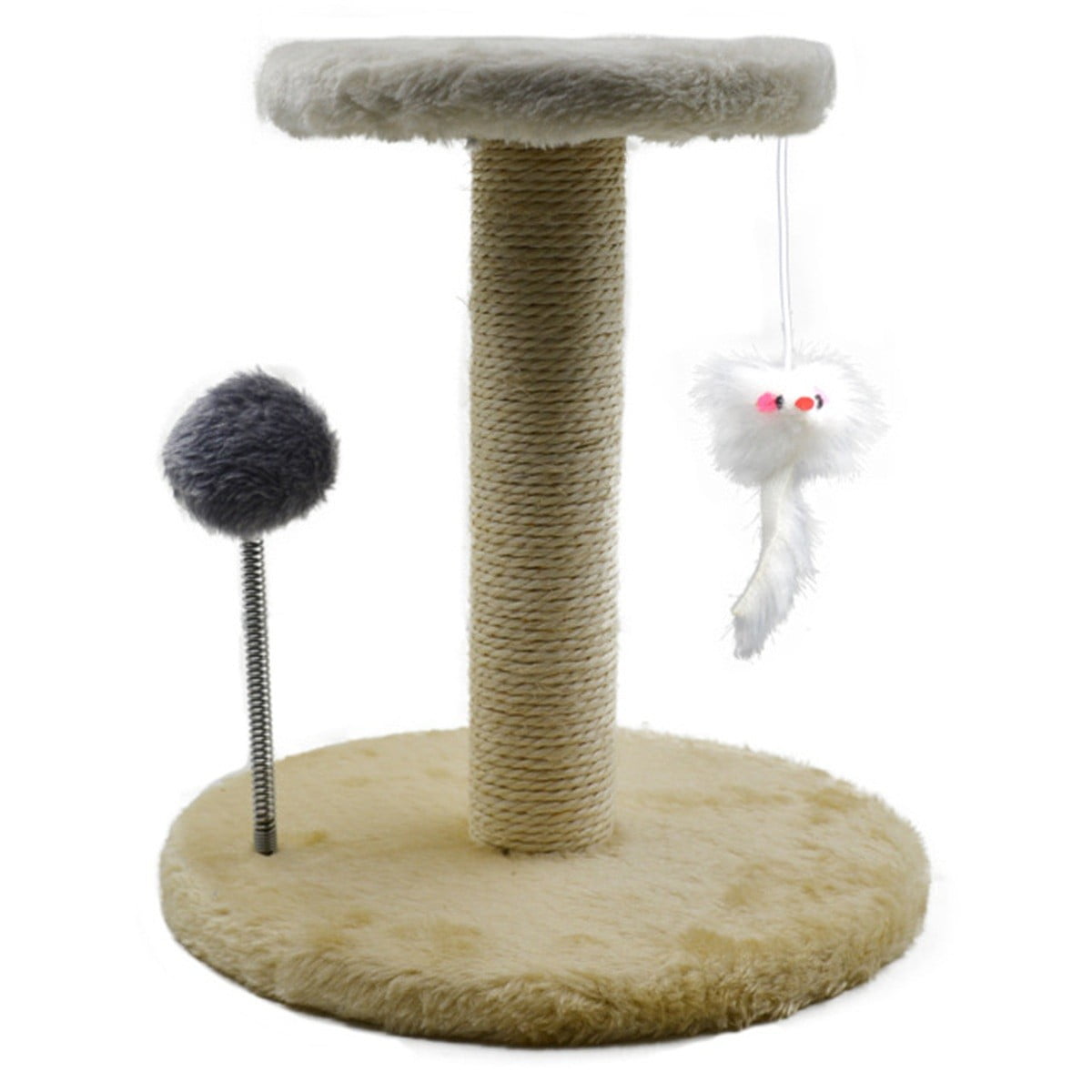Brother Teddy Indoor Cat Paradise: Wooden Scratching Post & Interactive ...