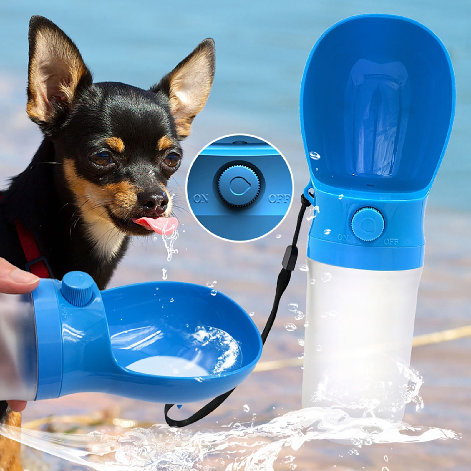 Brother Teddy Portable Dog Water Bottle, Leak Proof Puppy Water ...