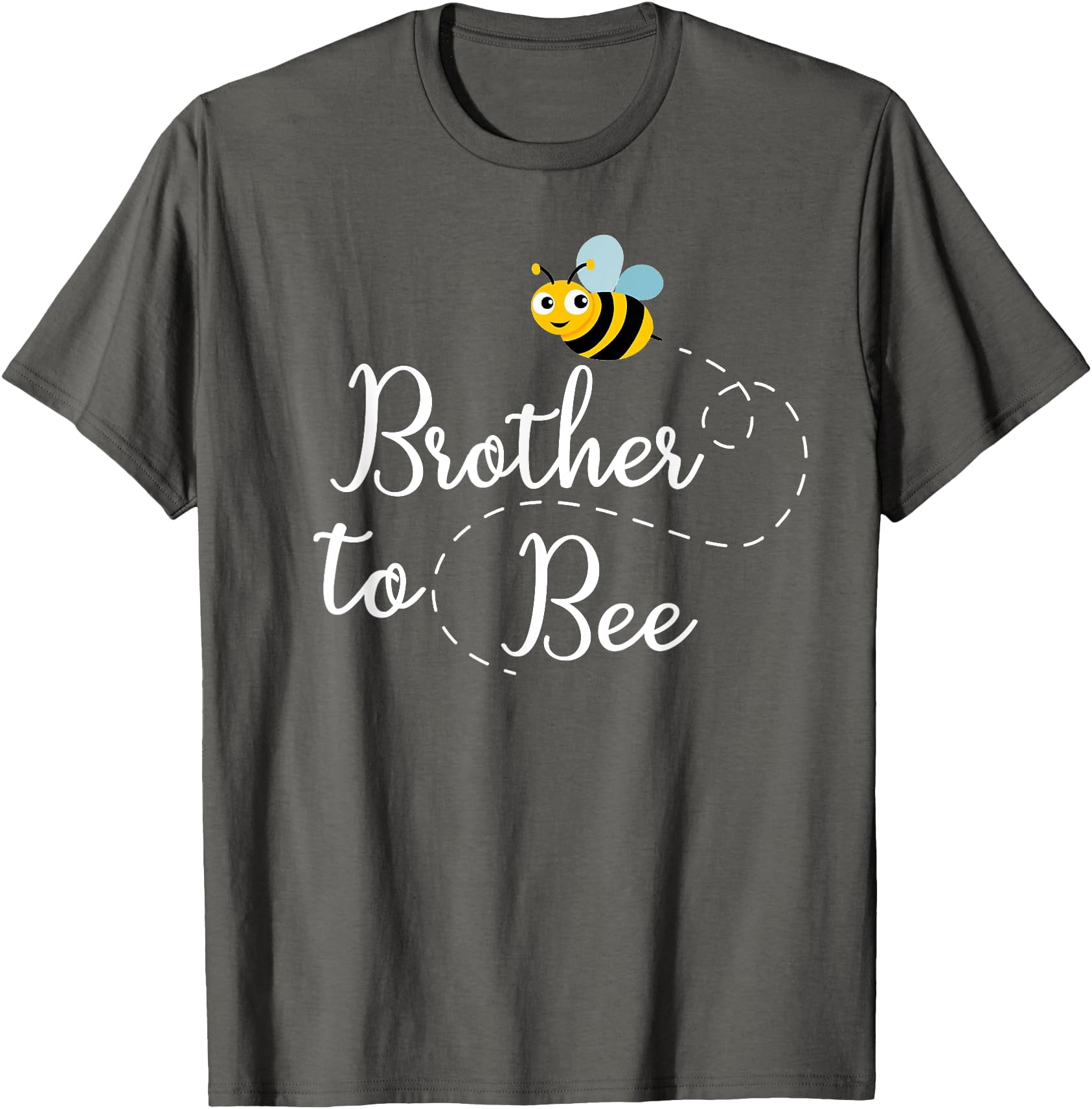 Brother To Bee Cute Pregnancy Announcement Softstyle T-Shirt,Charcoal ...