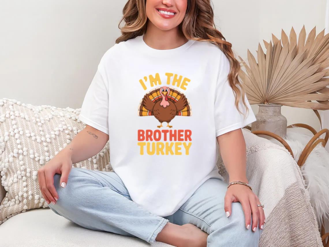 Brother Turkey Funny Matching Thanksgiving Family Party Graphic Gift ...