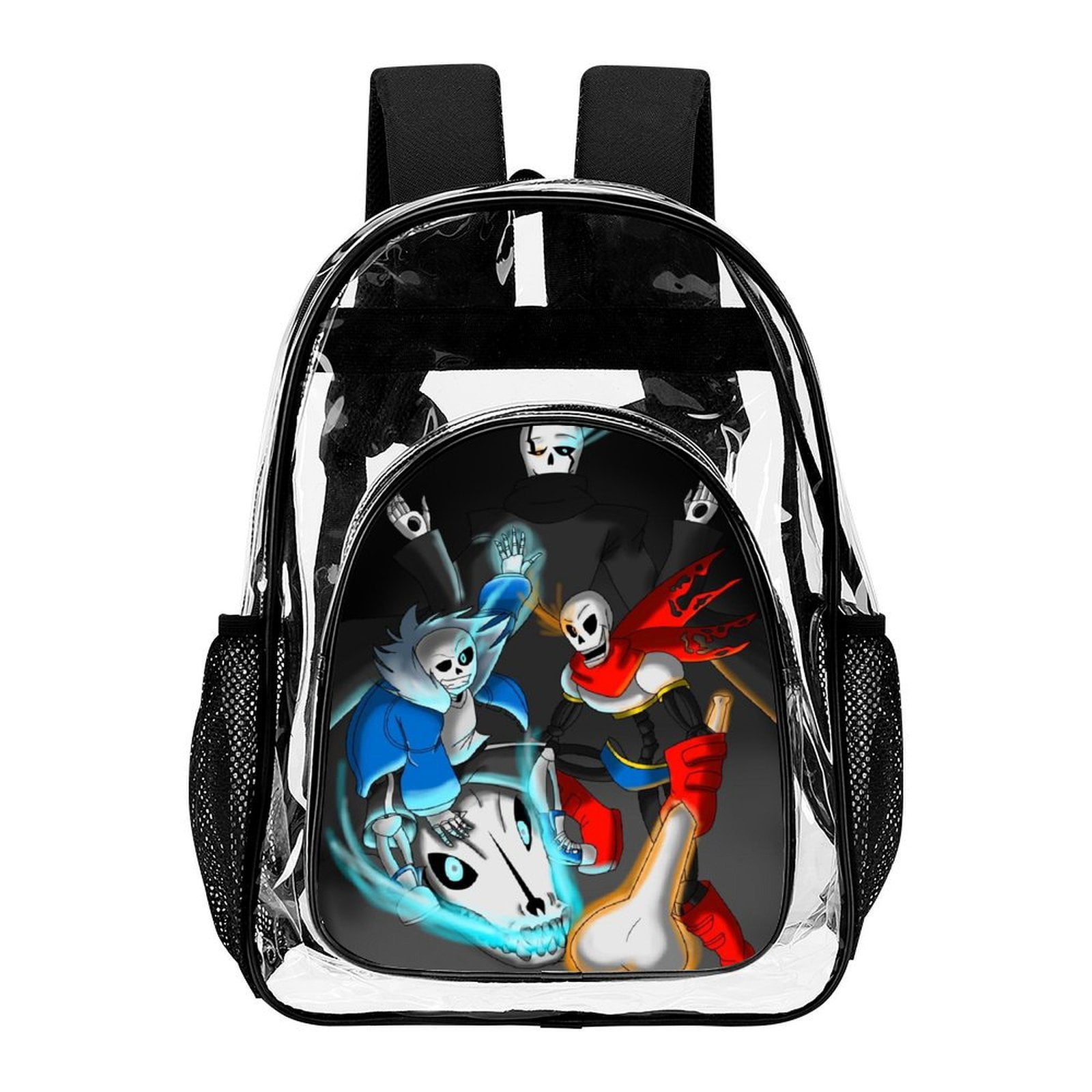 Brother Undertale Sans Papyrus Transparent Backpack Satchel Bookbag ...