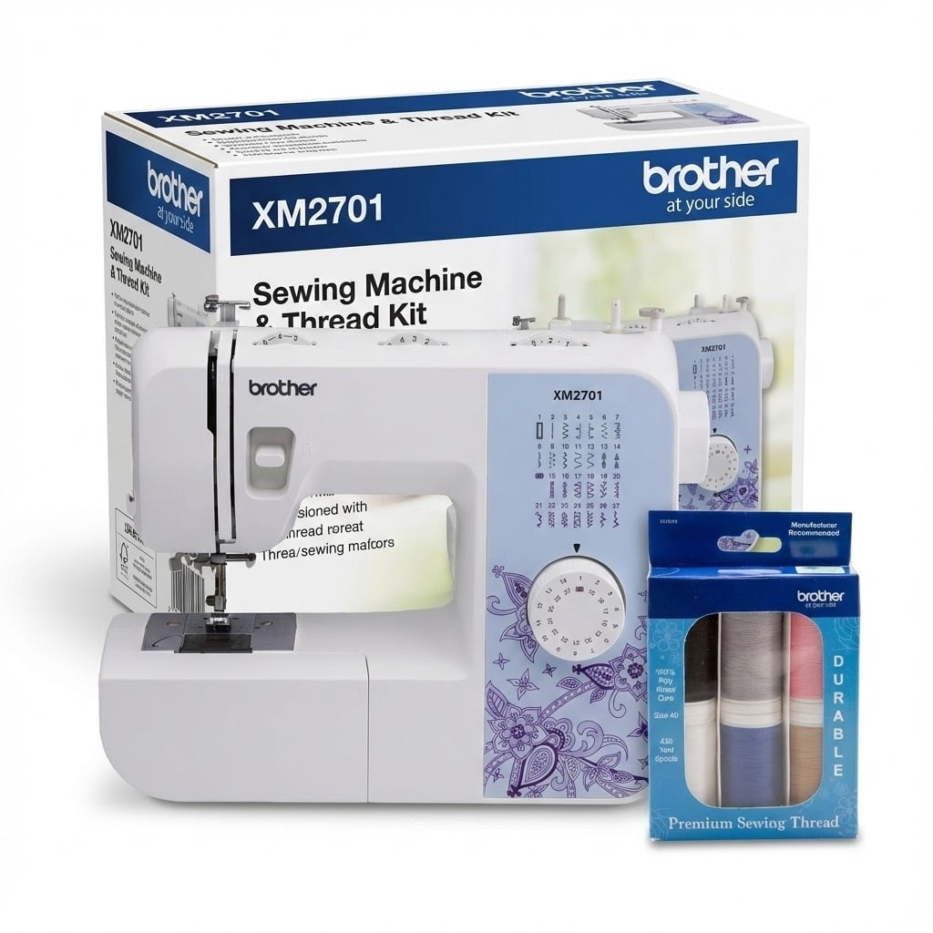 Brother XM2701 Sewing Machine with Built In Needle Threader and Thread ...