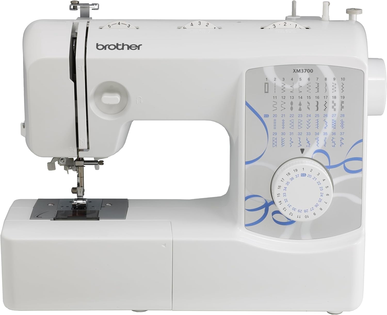 Brother, Sewing Machine, XM3700 with 37 Stitches, 5 Sewing Feet ...