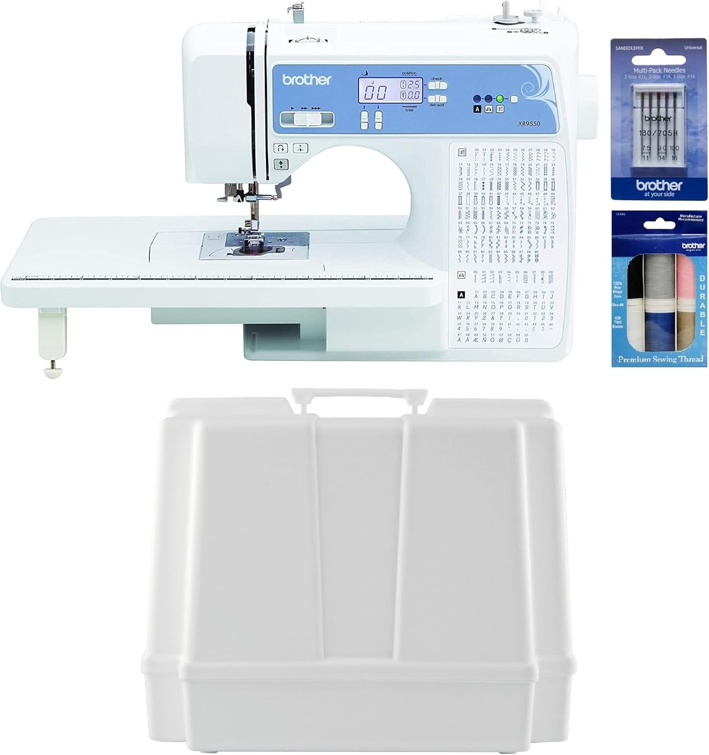 Brother XR9550 Computerized Sewing and Quilting Machine, 165 Built-In ...