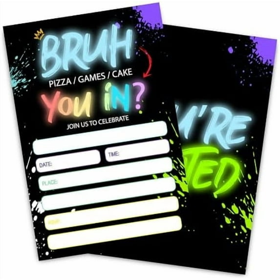 Brother You in Birthday Invitations for Boys, Graffiti Birthday Party ...