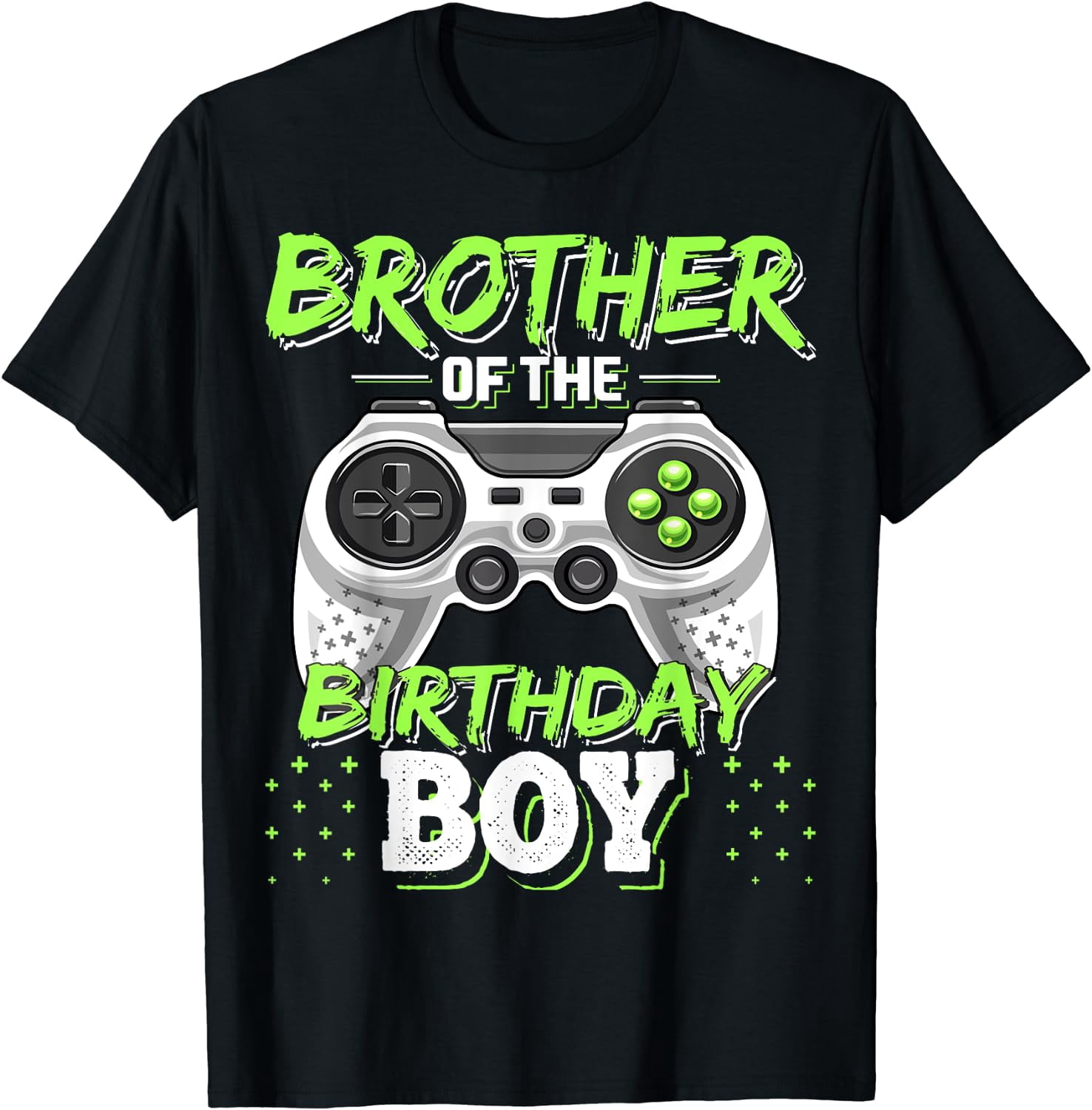 Brother of the Birthday Boy Matching Video Game Birthday T-Shirt Black ...