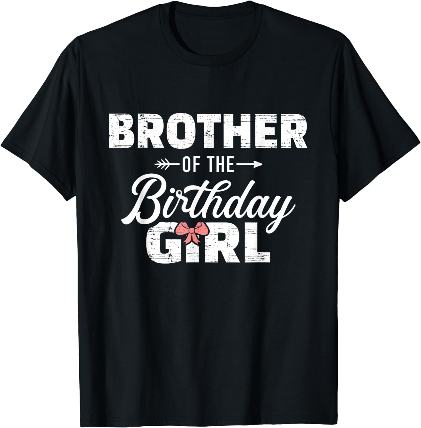 Brother of the birthday daughter girl matching family T-Shirt Black ...