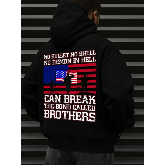 Brotherhood Honor hoodies Veteran men's funny hoodies black Sweatshirt ...