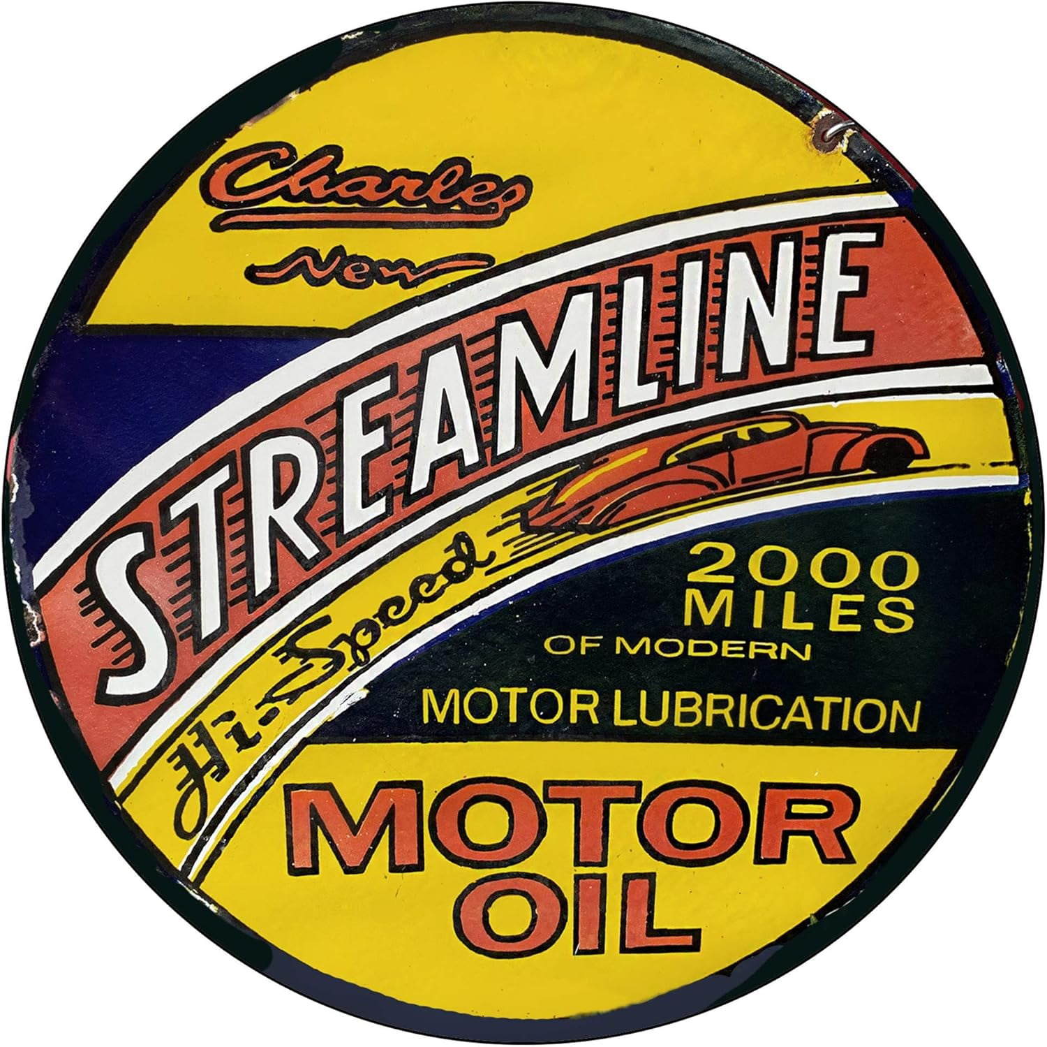 Brotherhood Vintage Gas Sign Reproduction Vintage Metal Signs Round ...