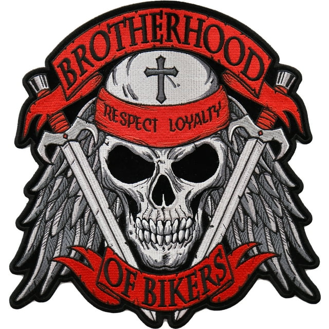 Brotherhood of Bikers Patch, Large Back Patches for Jackets - Walmart.com