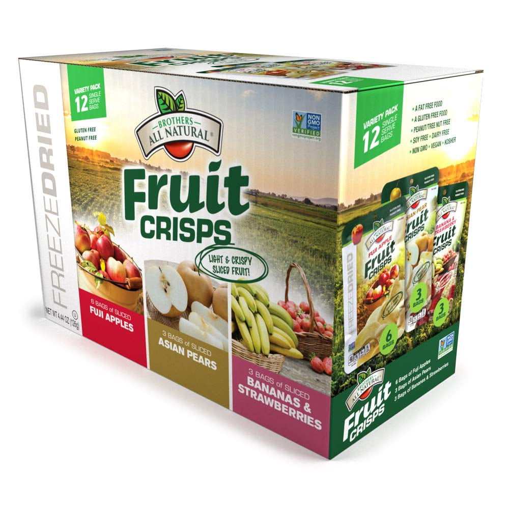 Brothers-ALL-Natural Fruit Crisps, Variety YYF14 Pack - Walmart.com