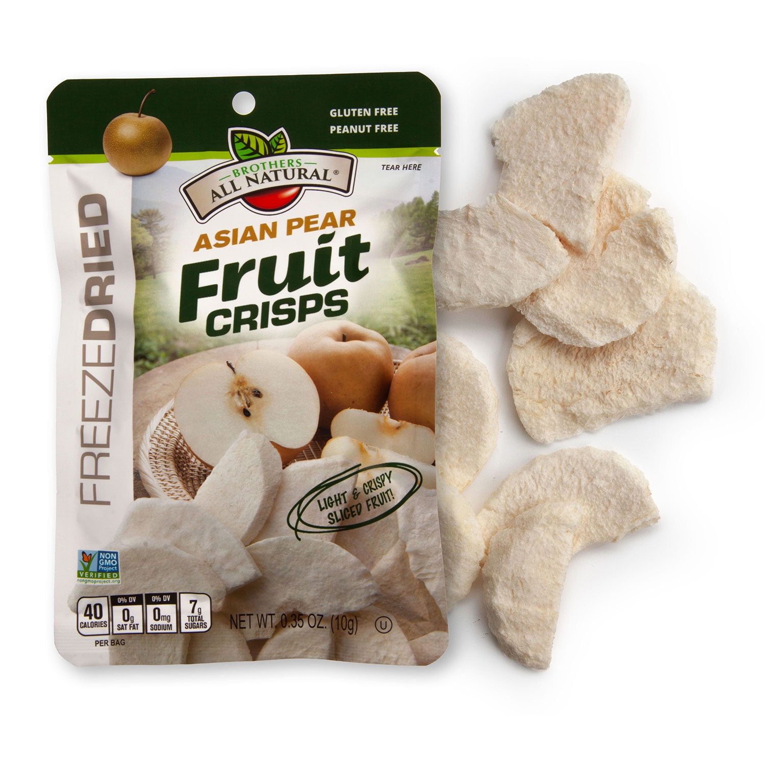 Brothers All Natural Snacks, Asian Pear Freeze Dried Fruit Crisps ...