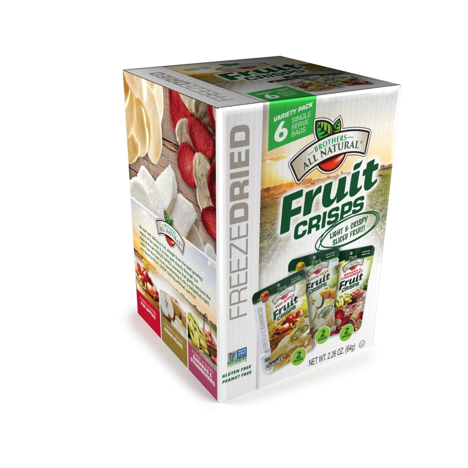 Brothers All Natural Unsweetened Snack, Freeze-Dried Fruit Crisps ...