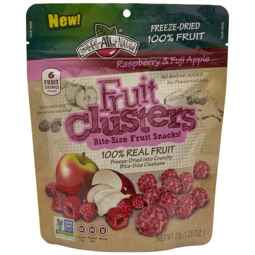 Brothers-All-Natural Raspberry & Fuji Apple Fruit Clusters, 1.25 oz ...