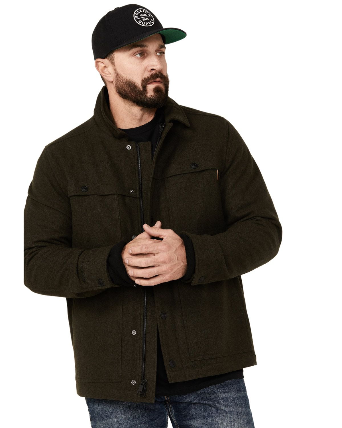 Brothers And Sons Men's Franklin Wool 2 In 1 Jacket Dark Brown Small US ...