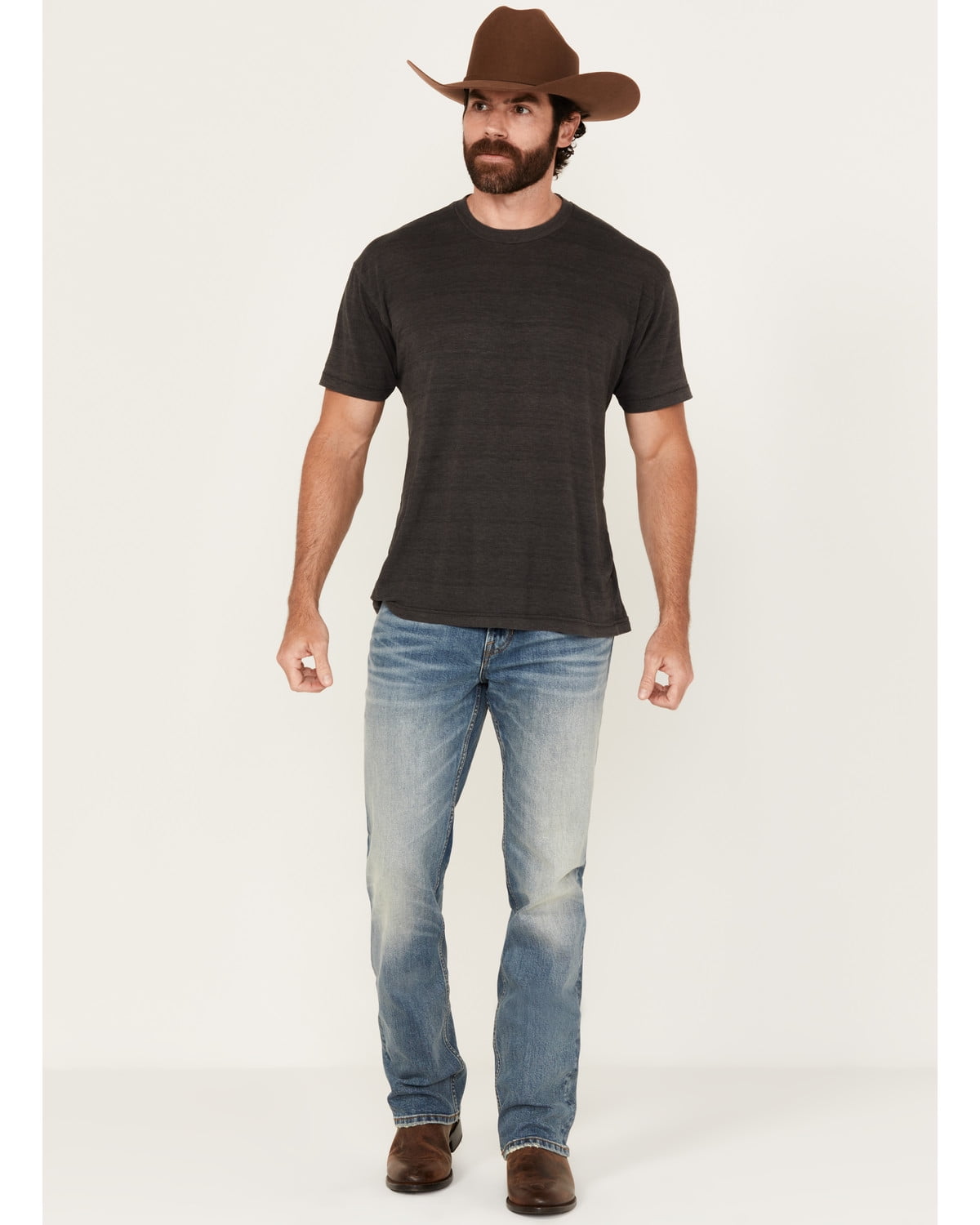 Brothers And Sons Men's Raptor Medium Wash Vintage Straight Stretch ...