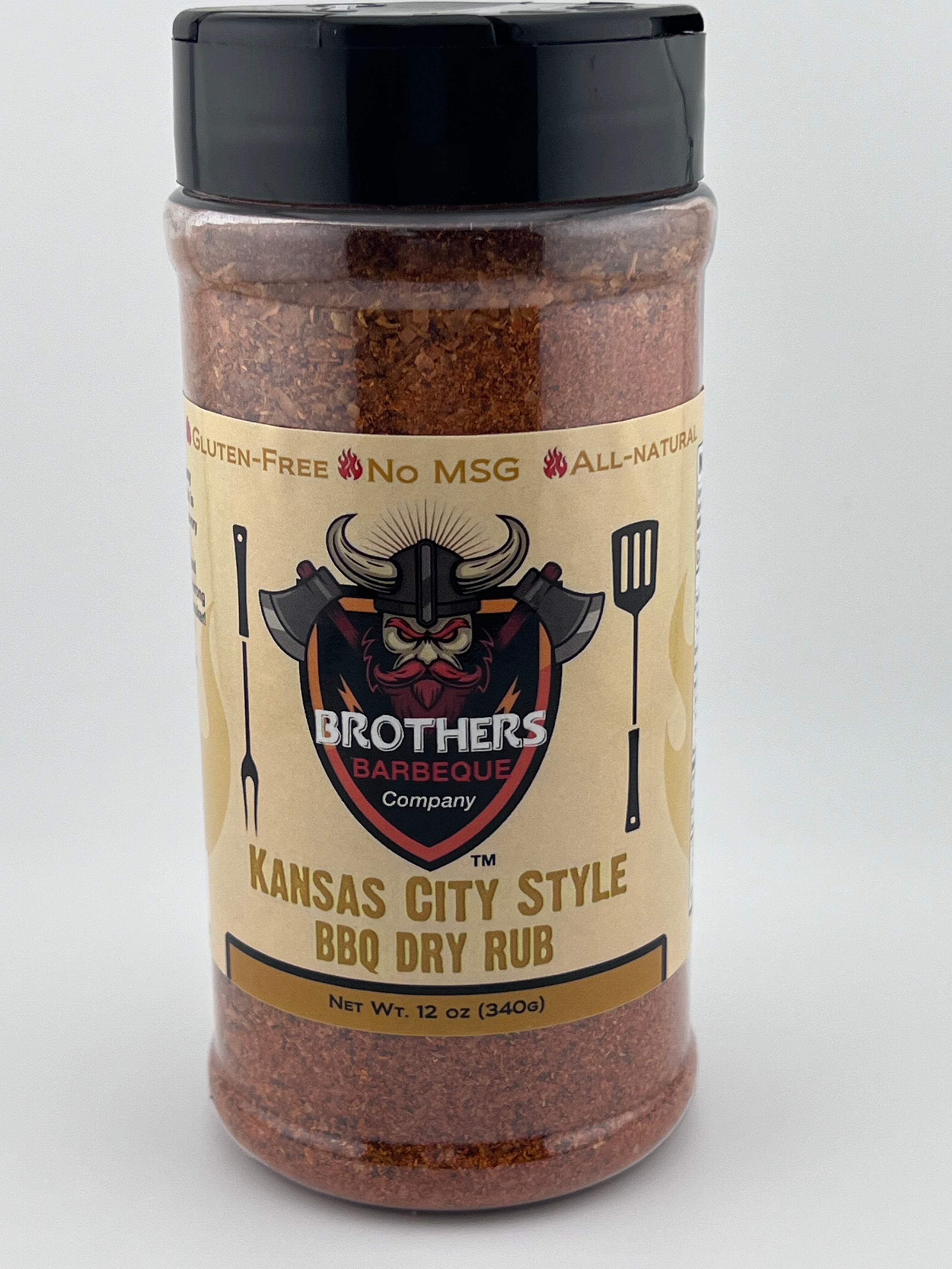 Brothers Barbeque Company's Kansas City Style BBQ Dry Rub 12 oz ...