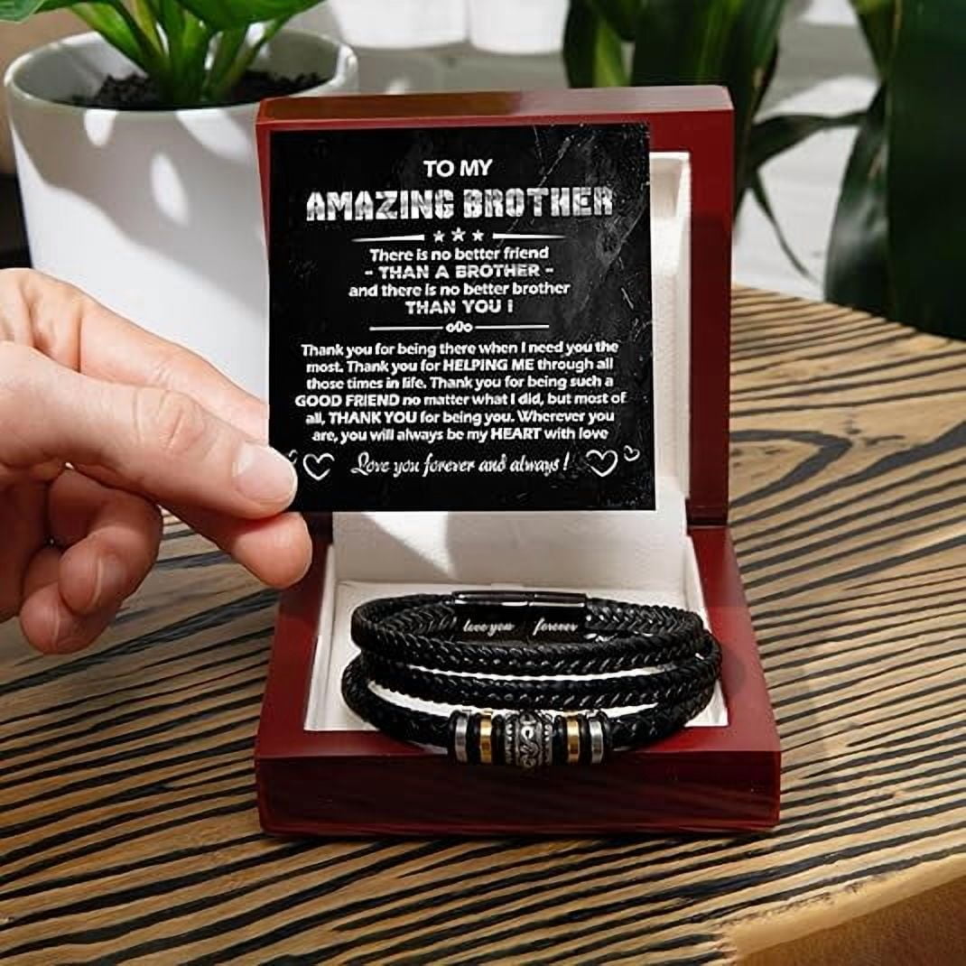 Brothers Bracelets Gift, Birthday Gift for Brother From Sister, To My ...