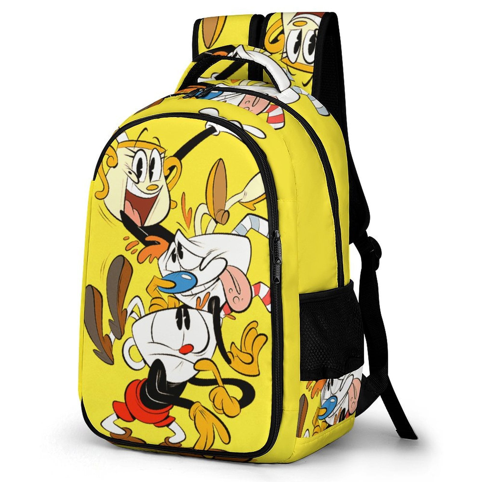 Brothers Cuphead Mugman School Bag Laptop Backpack Bookbag Satchel ...