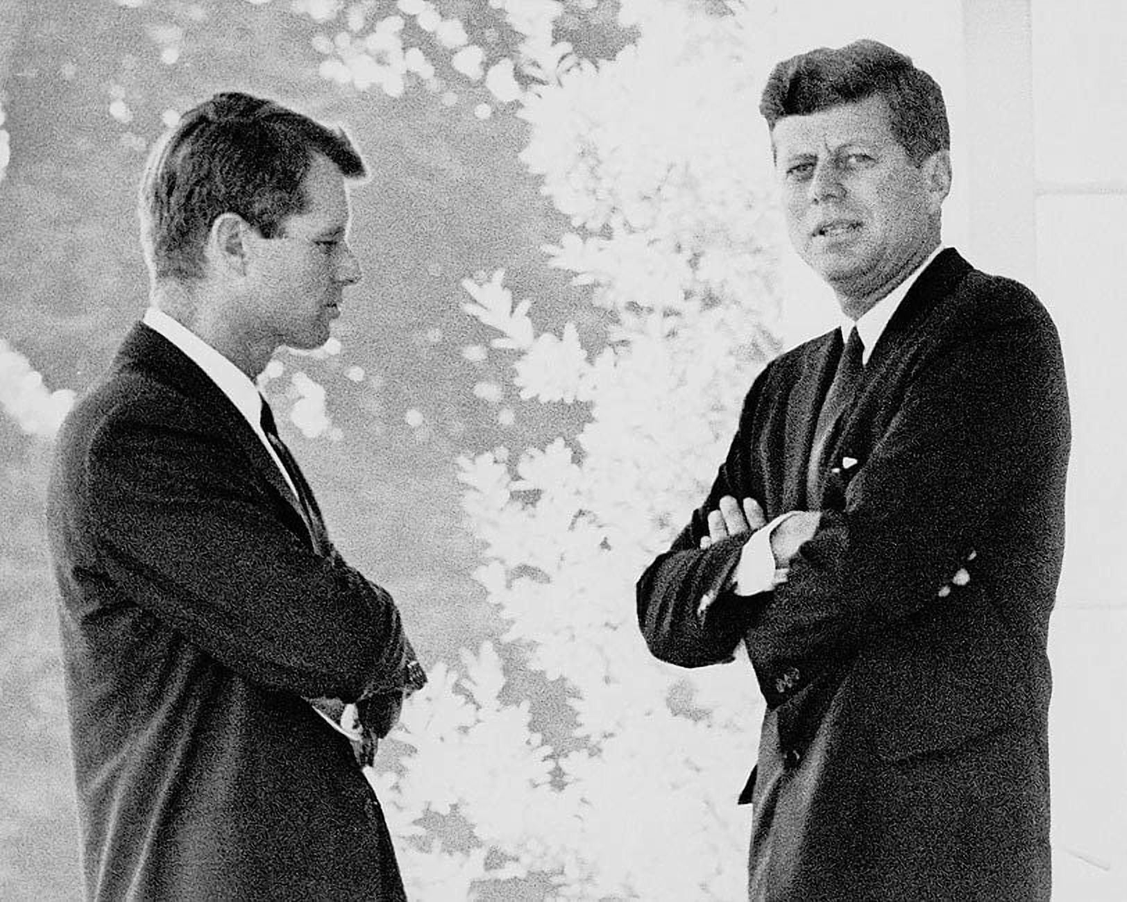 Brothers John F. and Robert F. Kennedy Portrait - Style B - 24x36 Inch ...