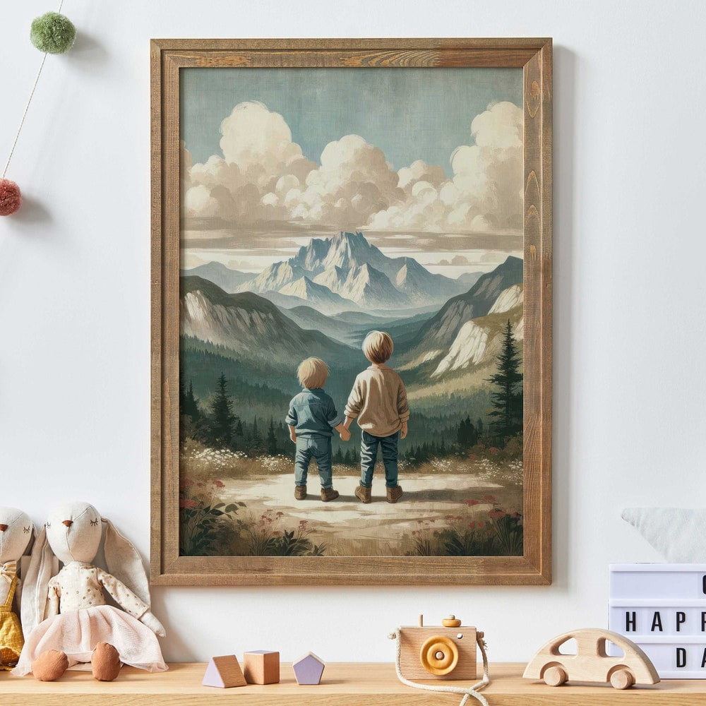Brothers Room Decor Boys Adventure Art Boys Room Wall Art Nature Wall ...