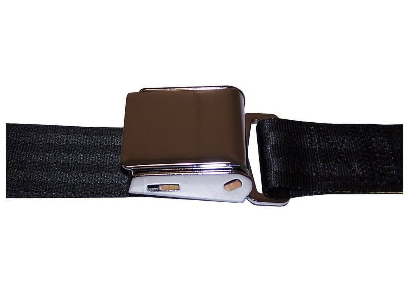 Brothers Trucks BELT1ACBLACK Aircraft Lap Seat Belt - 2-Point - Black ...