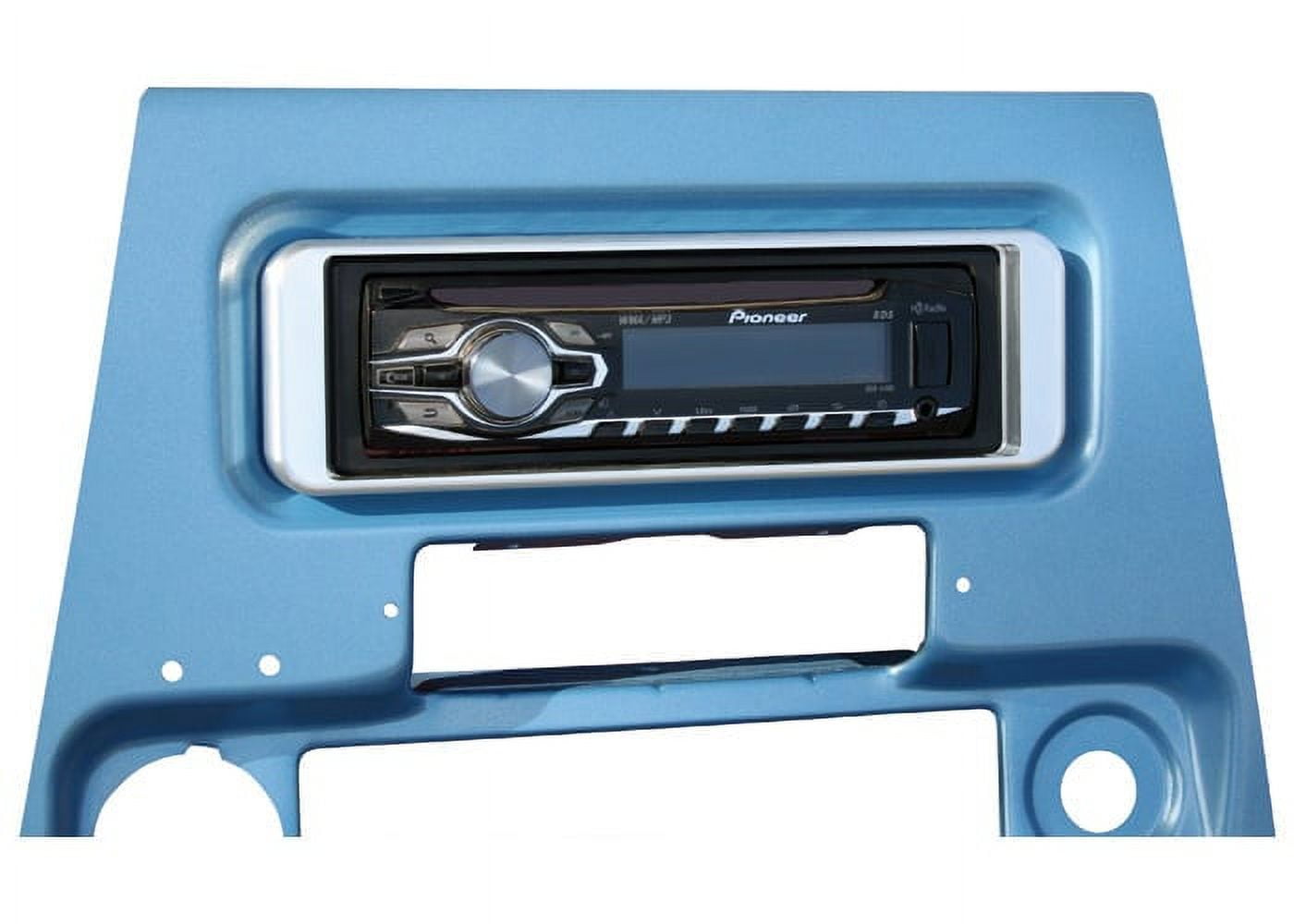 Brothers Trucks BRB6772 Billet Radio Bezel - Brushed Aluminum - Walmart.com