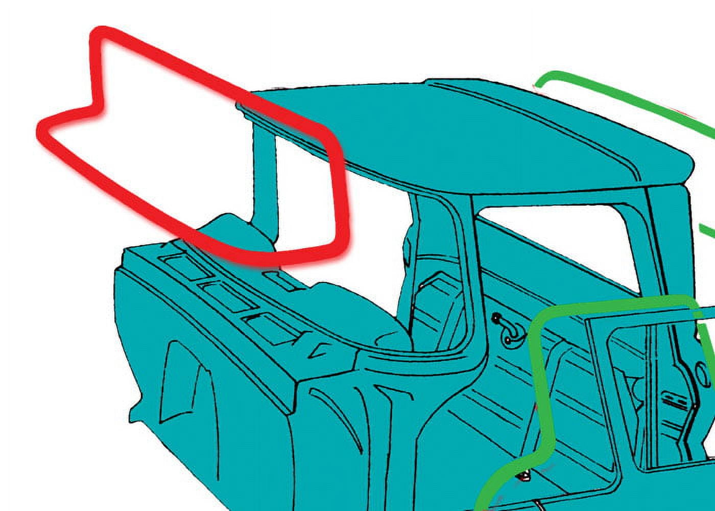 Brothers Trucks W753VDX Windshield Seal - One Piece Window - Deluxe ...