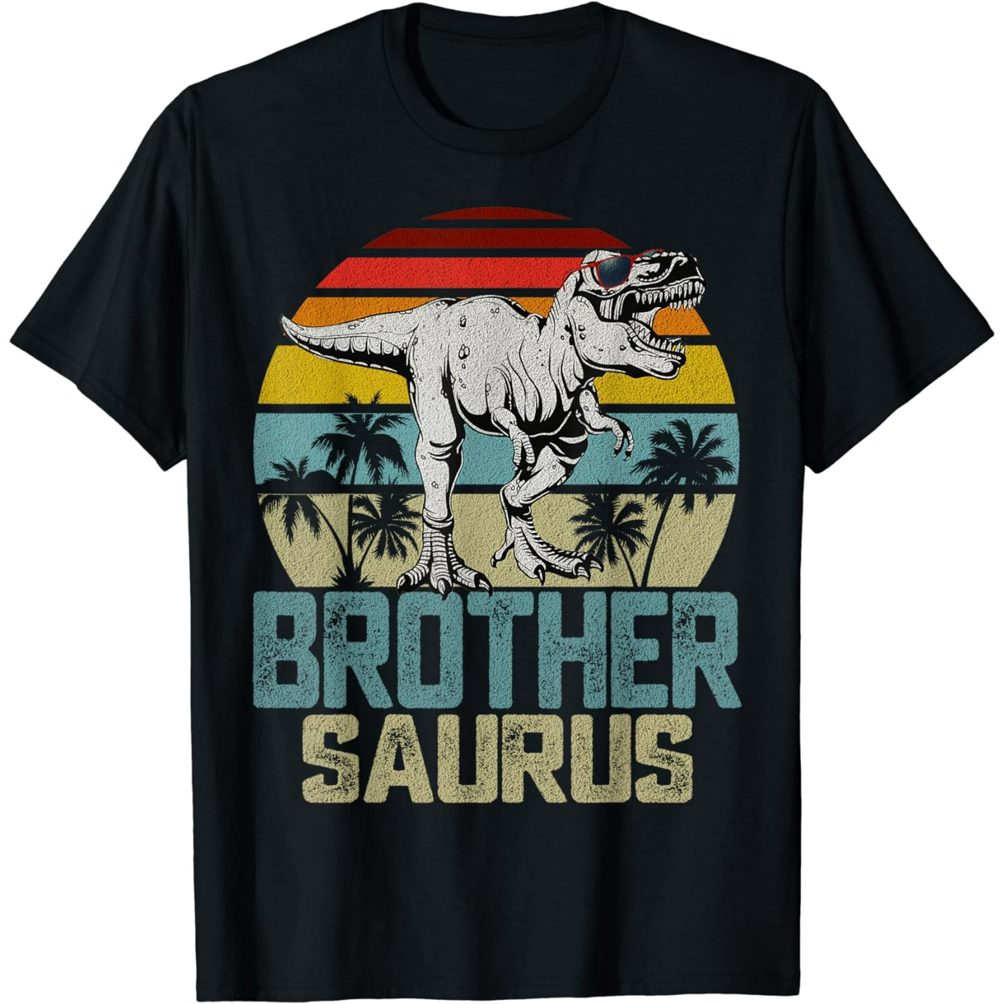 Brothersaurus T Rex Dinosaur Brother Saurus Family Matching T-Shirt ...