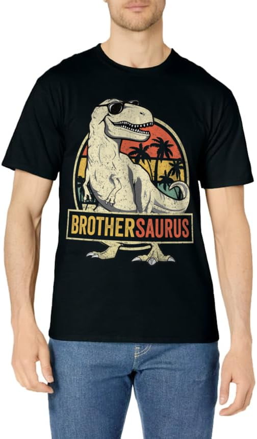 Brothersaurus T rex Dinosaur Brother Saurus Family Matching T-Shirt ...