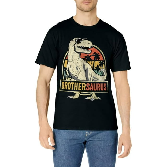 Brothersaurus T rex Dinosaur Brother Saurus Family Matching T-Shirt ...