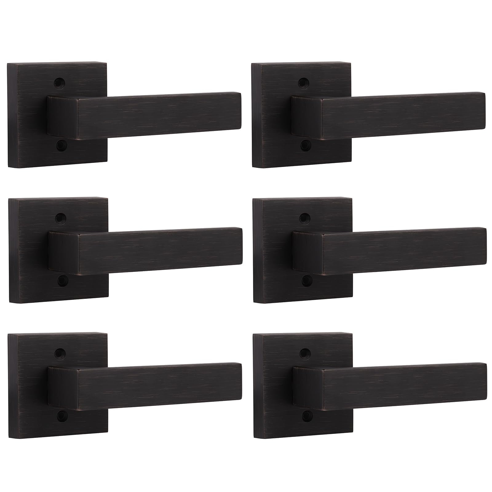 Brotima 6 Pack Dummy Lever Door Handle, No Lock & Non-Turning Single ...