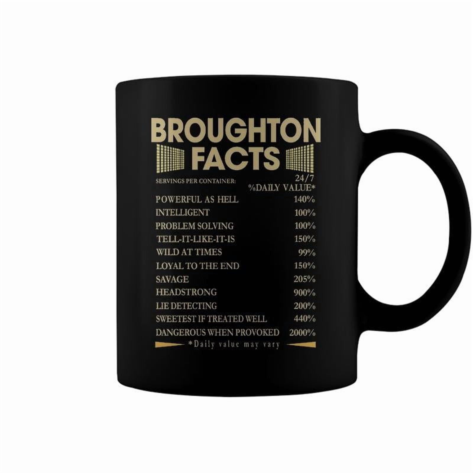 Broughton Name Gift Broughton Facts Coffee Mugs - Walmart.com