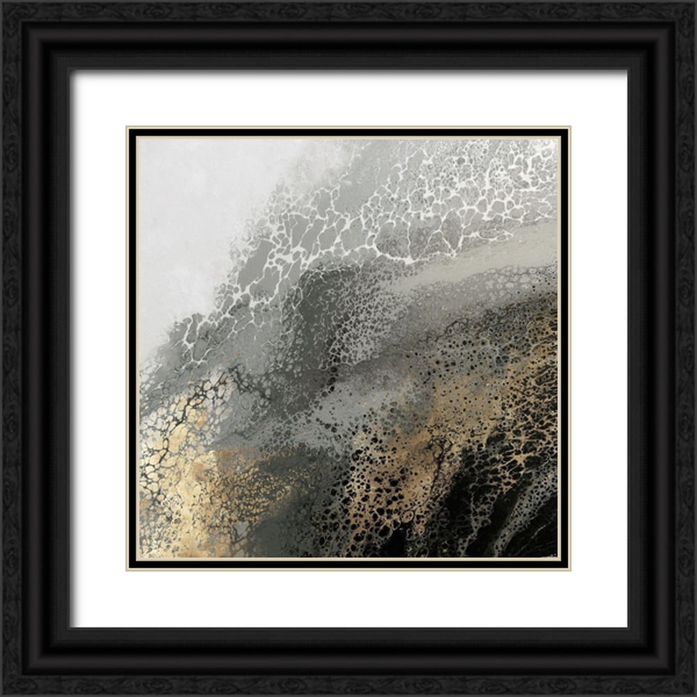 Broughton, Shaylen 15x15 Black Ornate Wood Framed with Double Matting ...