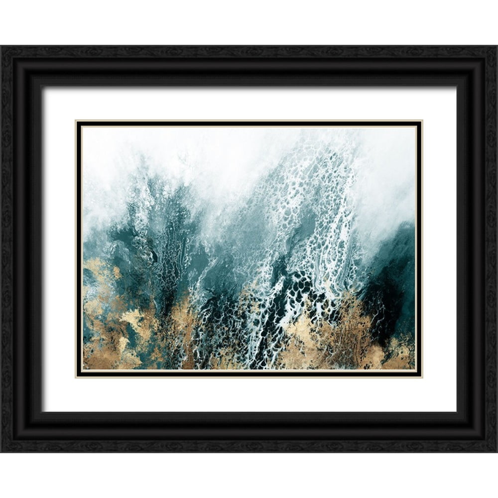 Broughton, Shaylen 24x19 Black Ornate Wood Framed with Double Matting ...