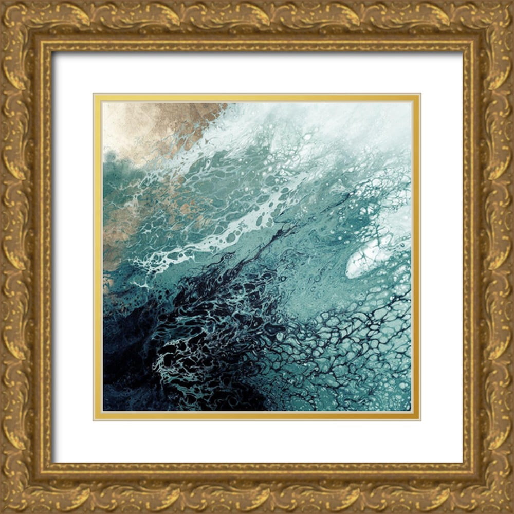 Broughton, Shaylen 26x26 Gold Ornate Wood Framed with Double Matting ...