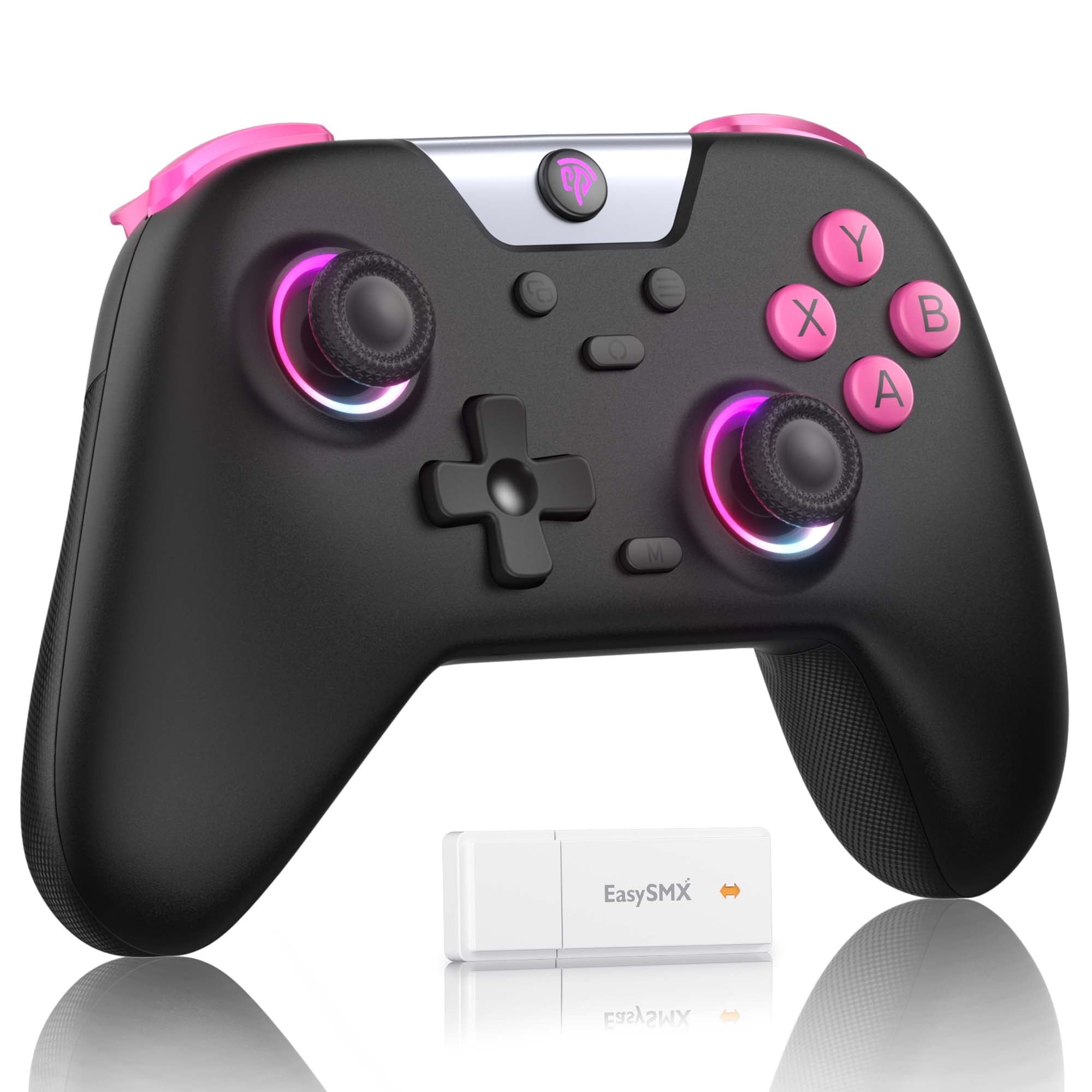 BROUJOY Wireless PC Controller, Bluetooth Game Controller with RGB ...