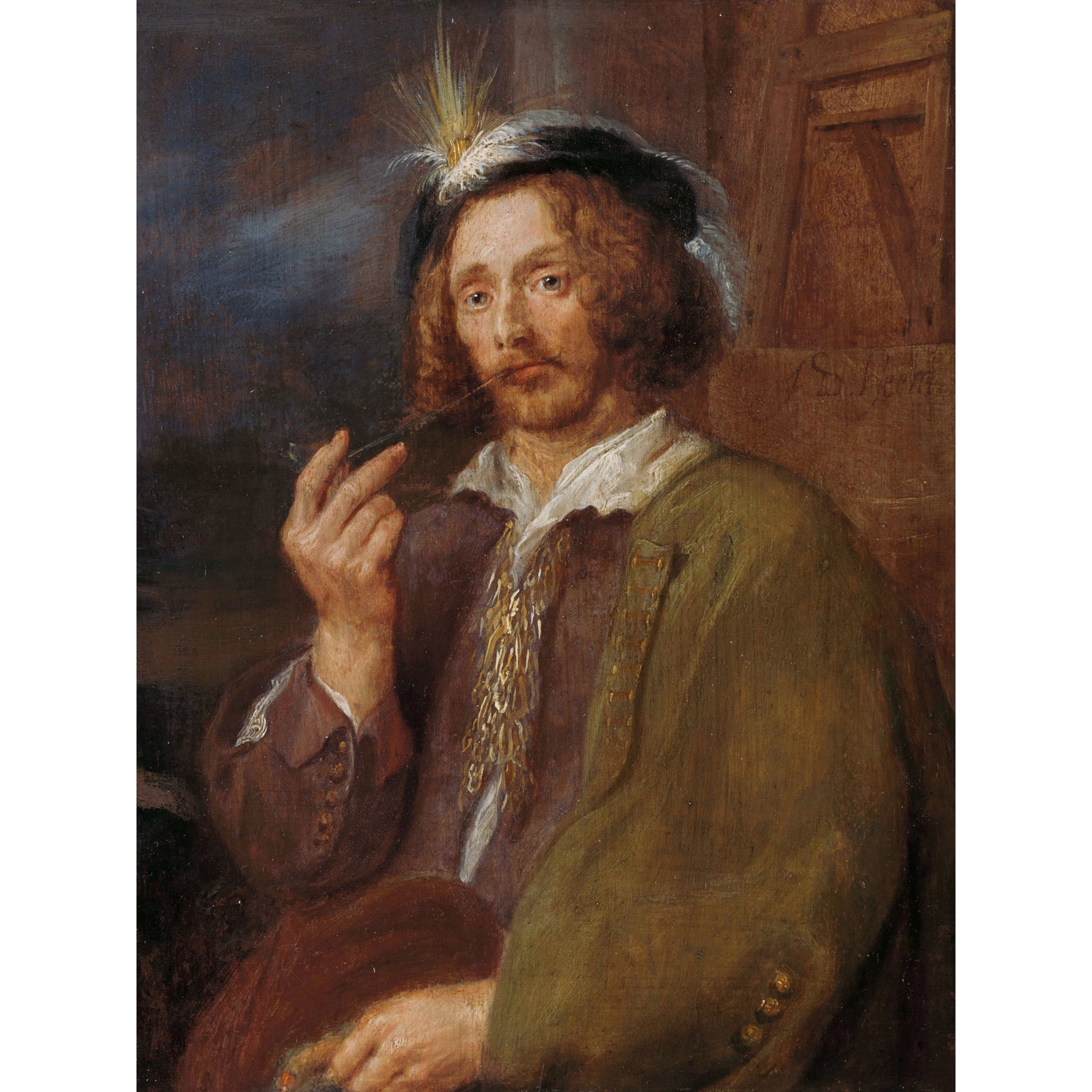 Brouwer Jan Davidsz De Heem Self Portrait Painting Extra Large XL Wall ...