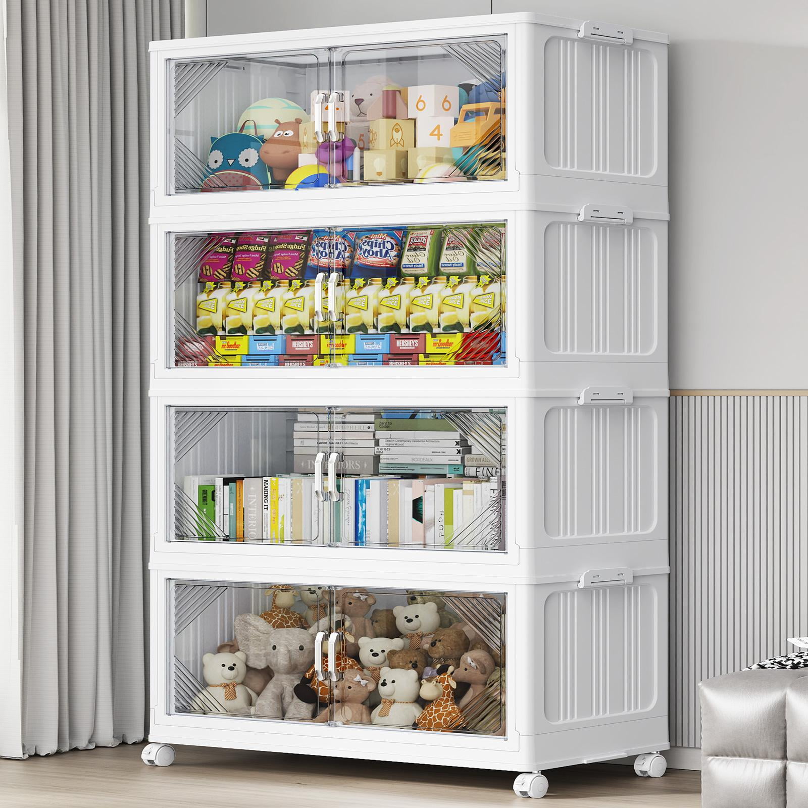 Broview V60 140Gal Extra Large Stackable Storage Bins with Lid, 560QT ...