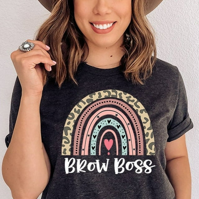 Brow Boss Shirt Esthetician Shirt Eyebrow Tech Shirt Brow Artist