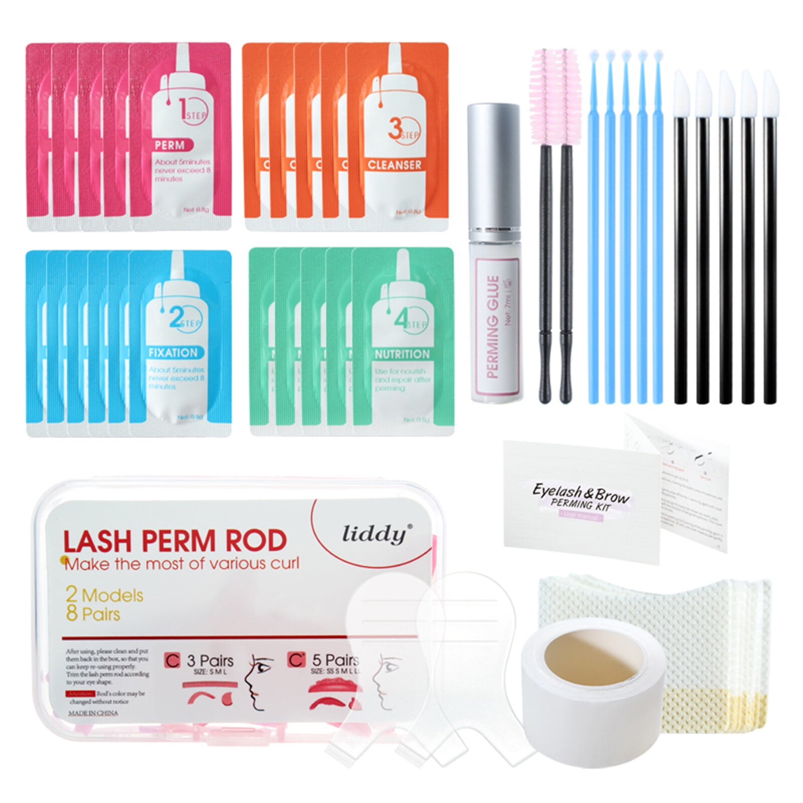 Brow And Eyelash Lift Set Semi Permanent Eyelash Eyebrow Perm Kit Eyelash