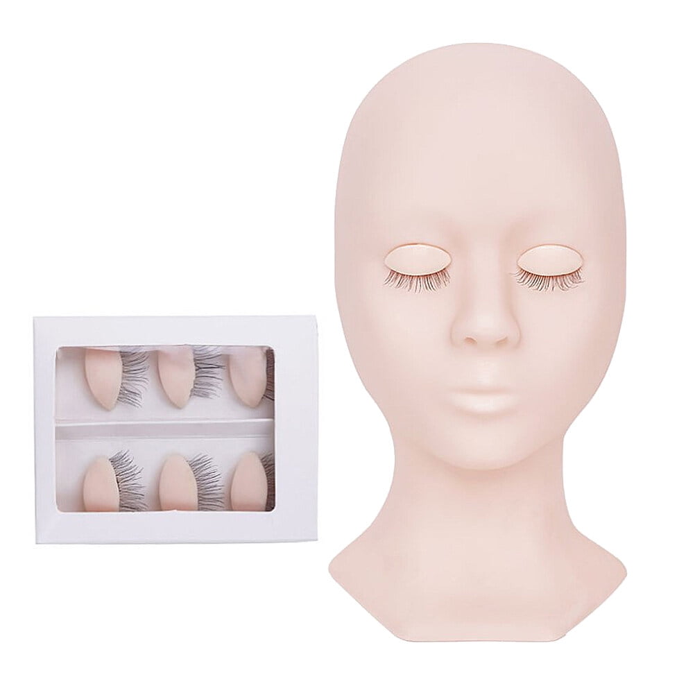 Brow Lamination Grafting Eyelash Head Model Extension Practice with ...