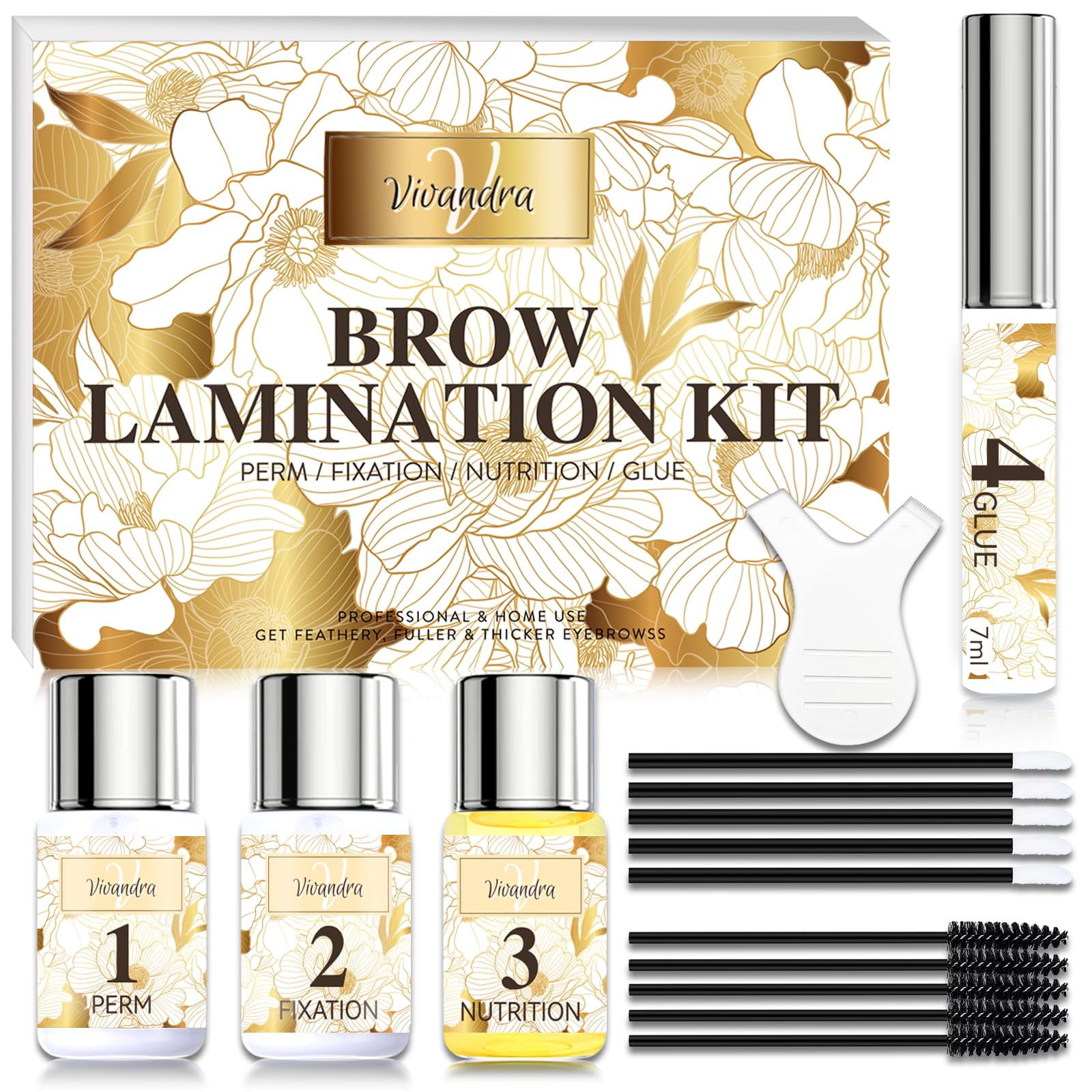 Brow Lamination Kit, Mini Eyebrow Lamination Kit At Home DIY, Vivandra ...